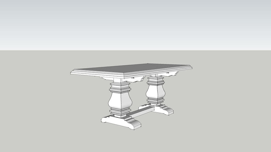 rustic table | 3D Warehouse