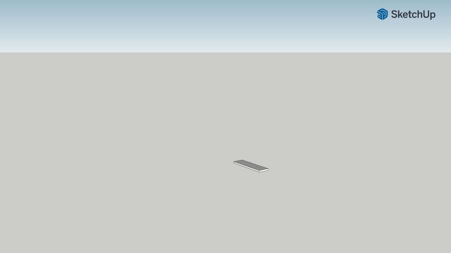 SImple 36' Floating Shelf | 3D Warehouse