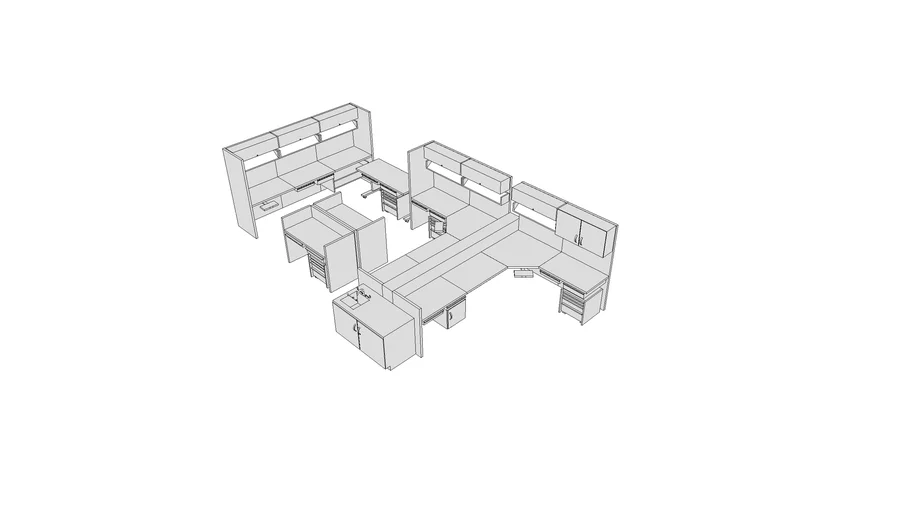 E0591 - Workstation, Hematology Lab, Medium | 3D Warehouse