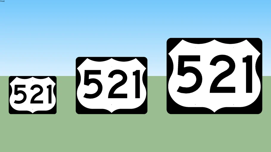 U.S. 521 Sign | 3D Warehouse