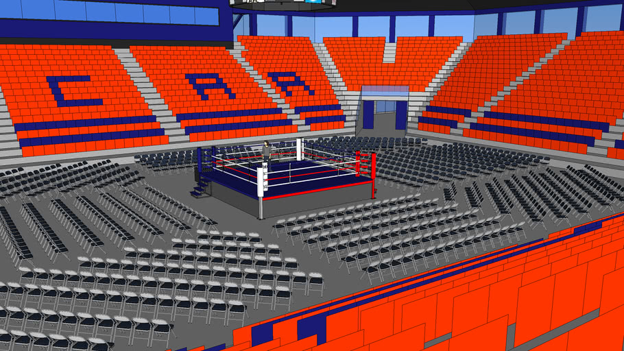 NCAA CONCEPT ARENA IN BOXE COMPETITION CONFIGURATION | 3D Warehouse