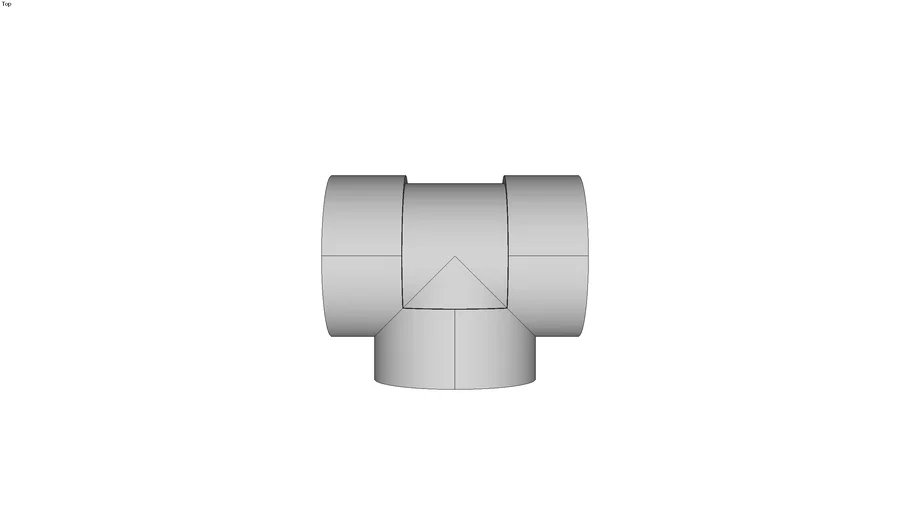 TEE, CLASS 6000 THD MET FTG, MM, ASME B1611, DN 40 | 3D Warehouse