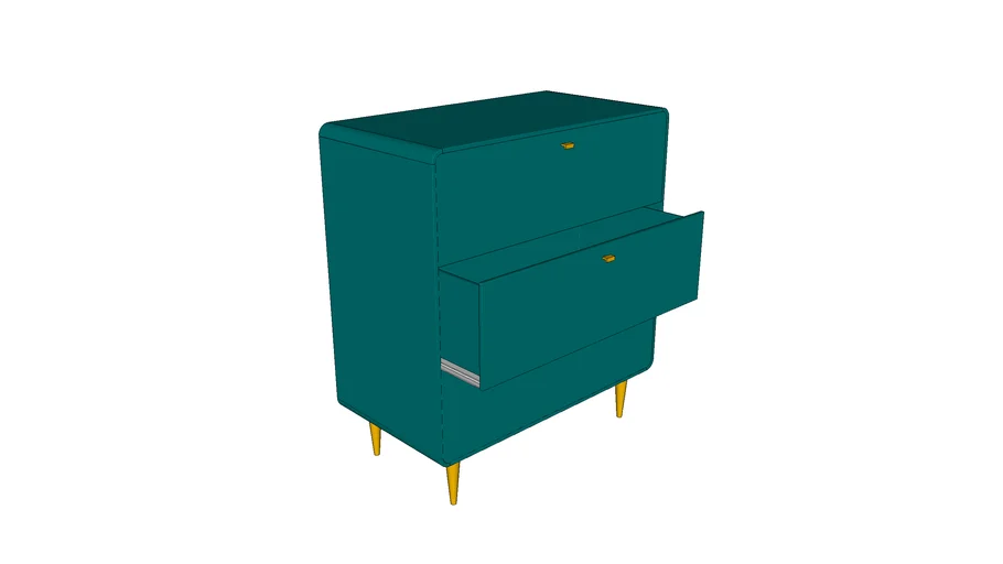 Commode_3_tiroirs | 3D Warehouse