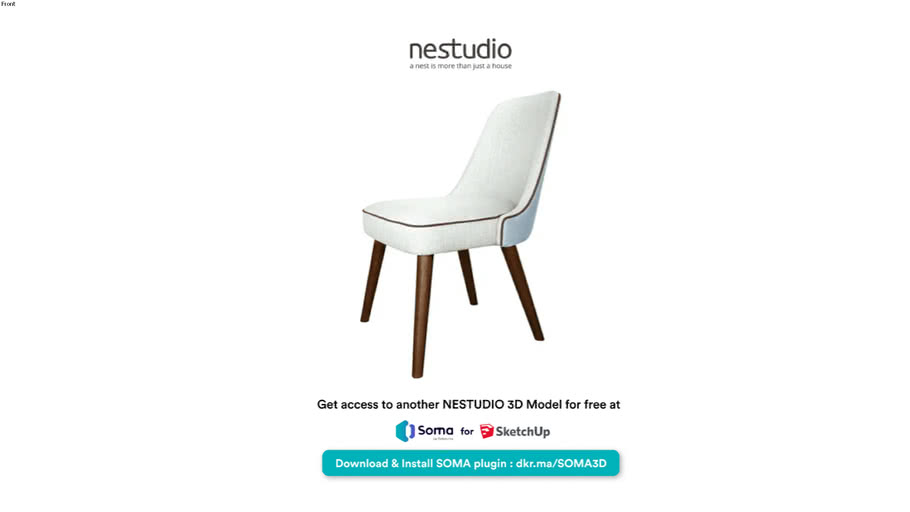 Nestudio Vickie Dining Chair Kursi Makan Download 3D Model Nestudio yang lain: https://dkr.ma ...