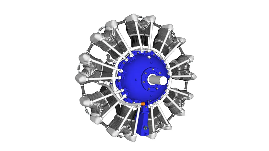 Pratt & Whitney R-985 Wasp Junior | 3D Warehouse