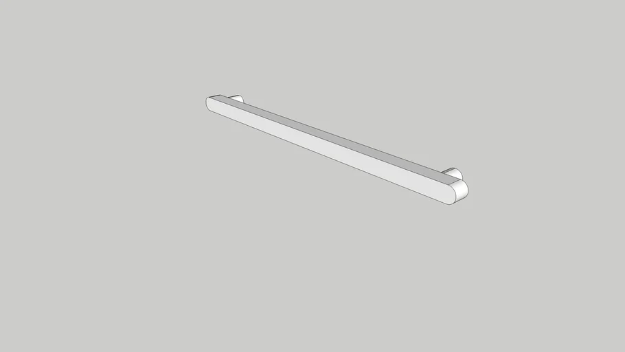 Ugnshandtag / handtag 400 x 20 mm | 3D Warehouse