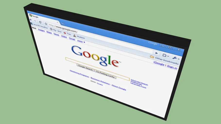 NEC P551 55' LCD with Google screenshot | 3D Warehouse