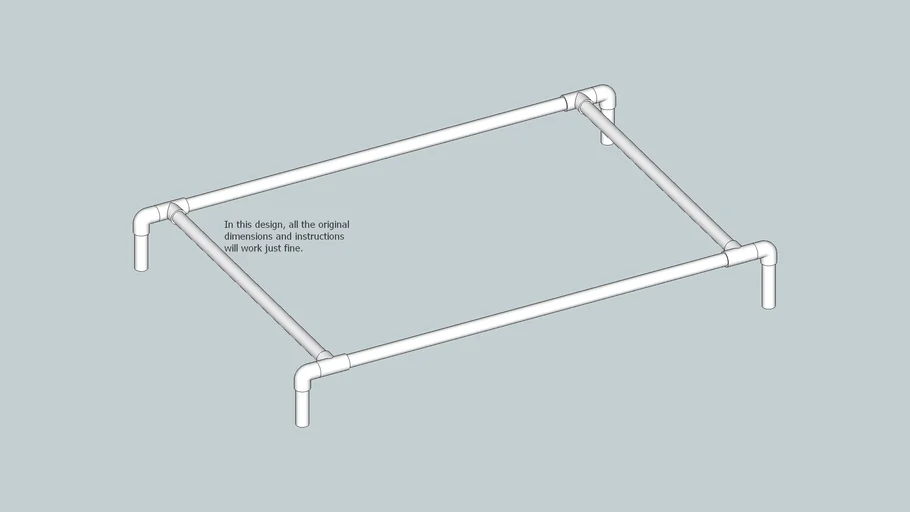 PVC dog bed frame | 3D Warehouse