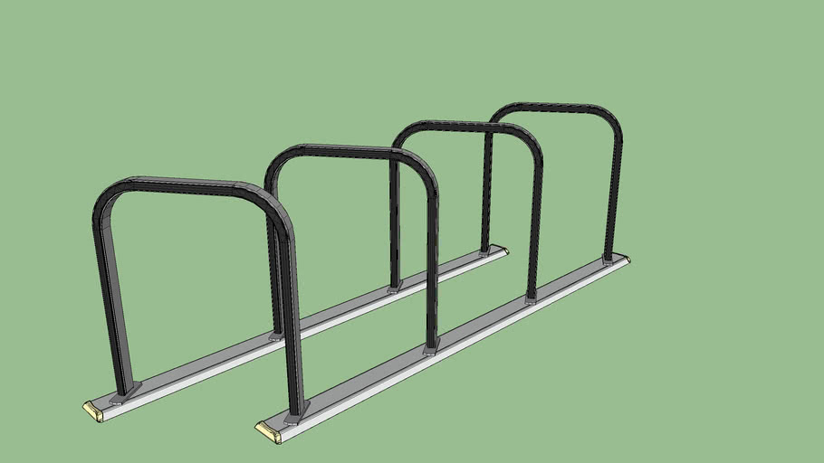 Mounting Rails for Sportworks Bike Racks - Angled 8 Bike Configuration ...
