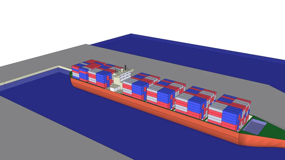 Container ship | 3D Warehouse