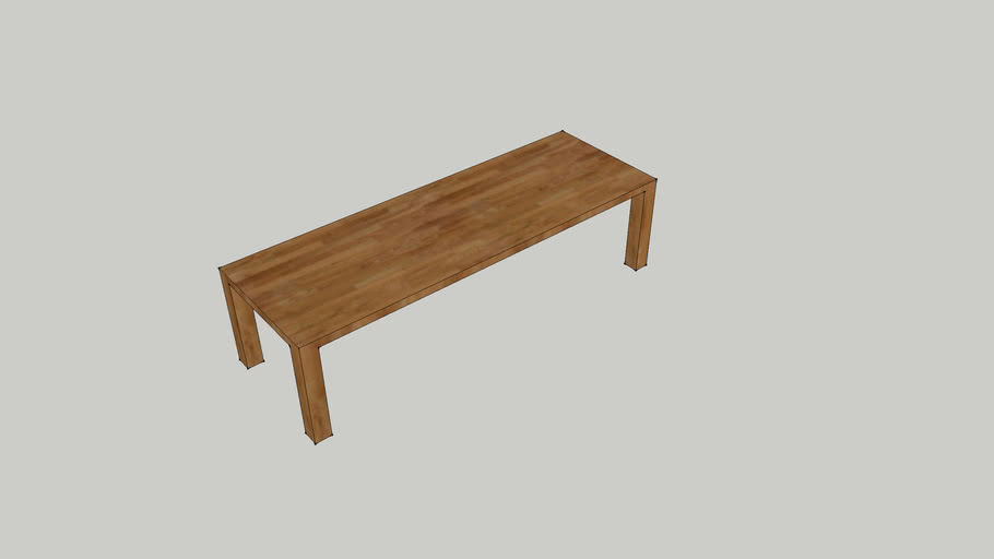 wooden dining table | 3D Warehouse