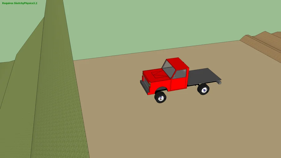 sketchy physics 4x4 truck with suspension | 3D Warehouse