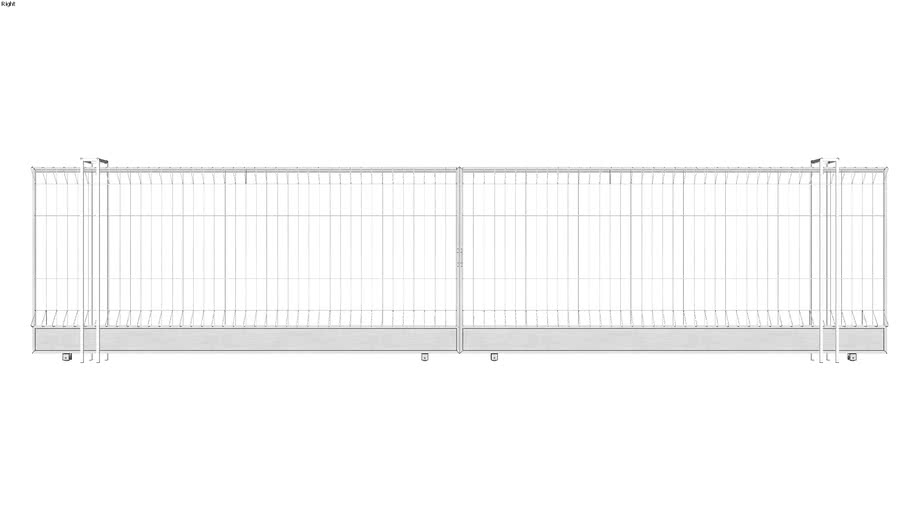 Pagar Besi BRC (Pintu) | 3D Warehouse