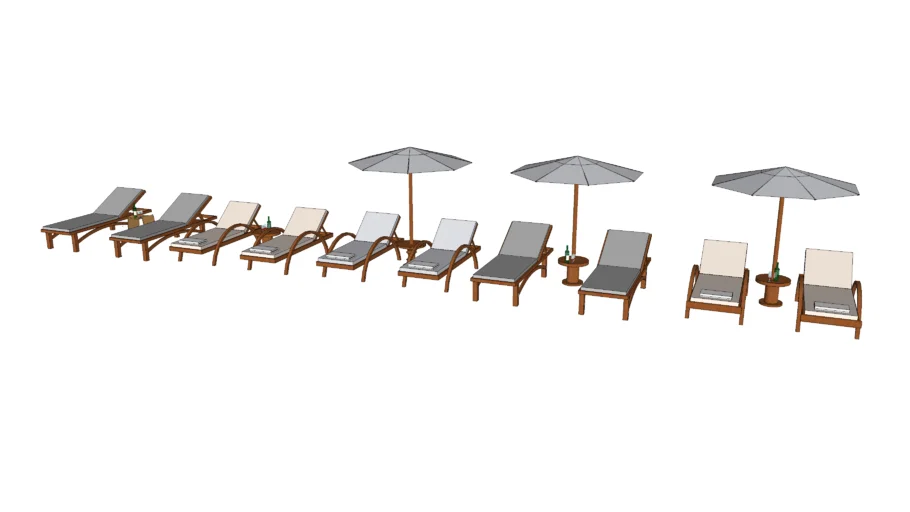 Pool chairs | 3D Warehouse