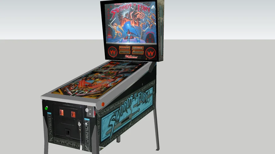 Swords of Fury pinball machine | 3D Warehouse