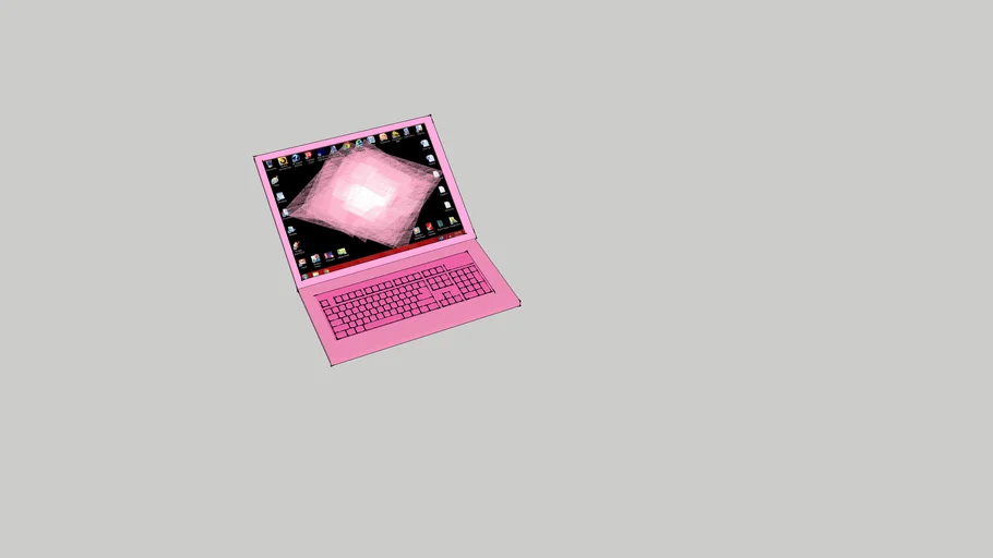 Pink Windows 7 Laptop | 3D Warehouse