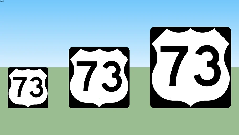 U.S. 73 Sign | 3D Warehouse
