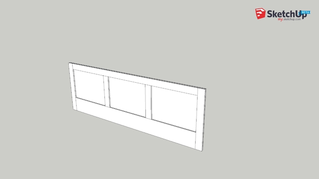 2600 Shaker Island Back Panel | 3D Warehouse