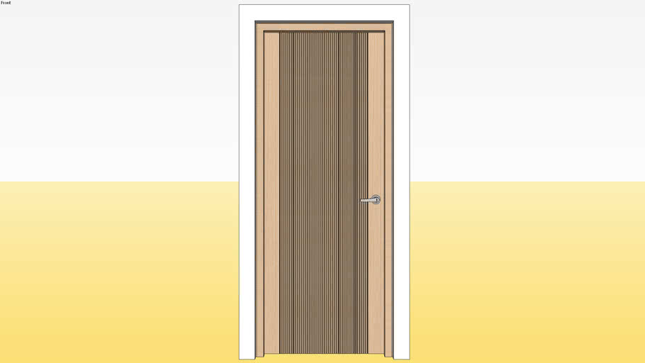 Panel Door D12 800 x 2100 Jamb 4 | 3D Warehouse
