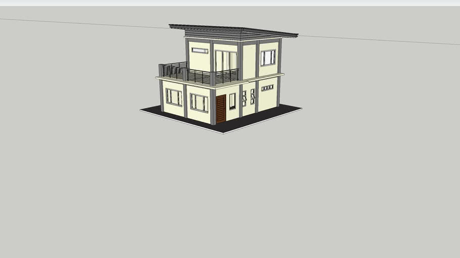 two storey residential building | 3D Warehouse