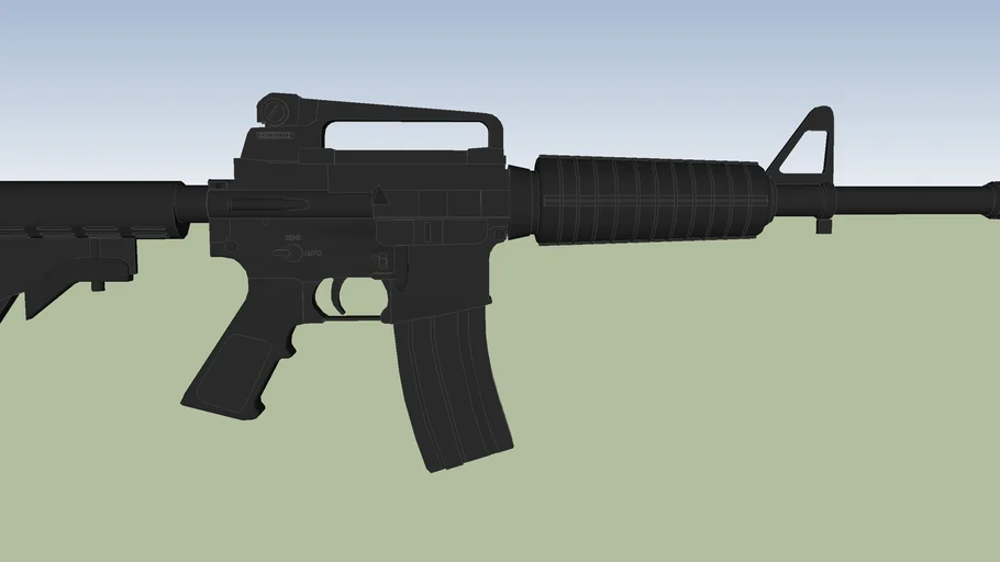 arma m4 metralleta | 3D Warehouse