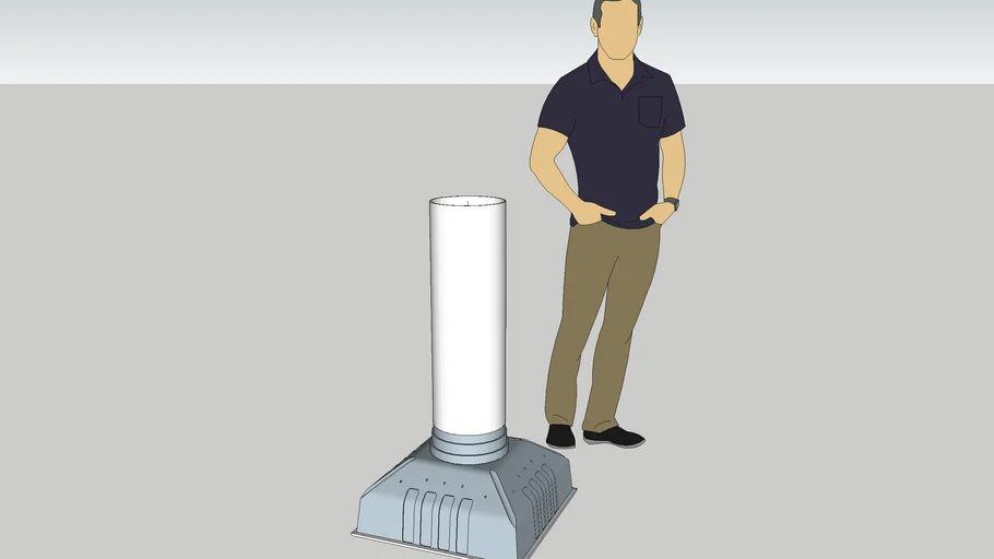 Square Foot 22' concrete footing form | 3D Warehouse