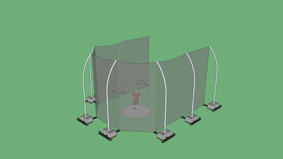 732230 Portable Discus Cage | 3D Warehouse