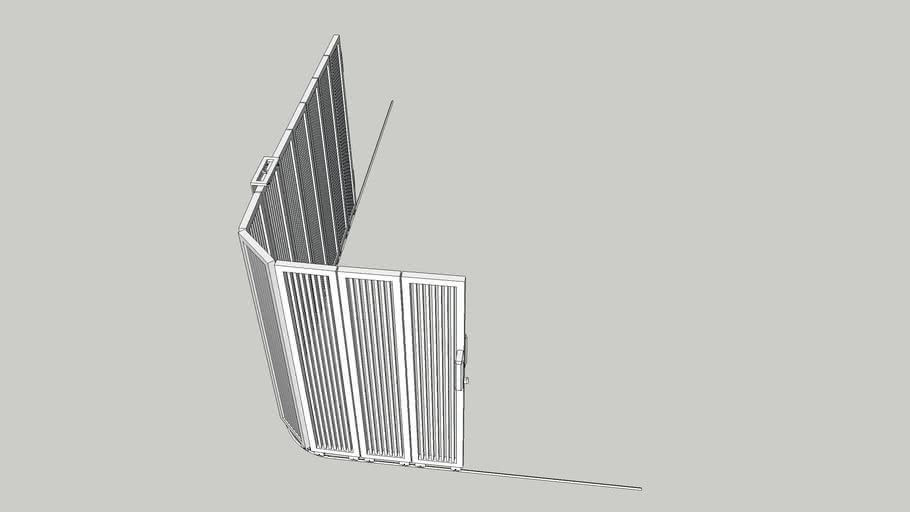 CURVED SLIDING GATES MINIMALIS | 3D Warehouse