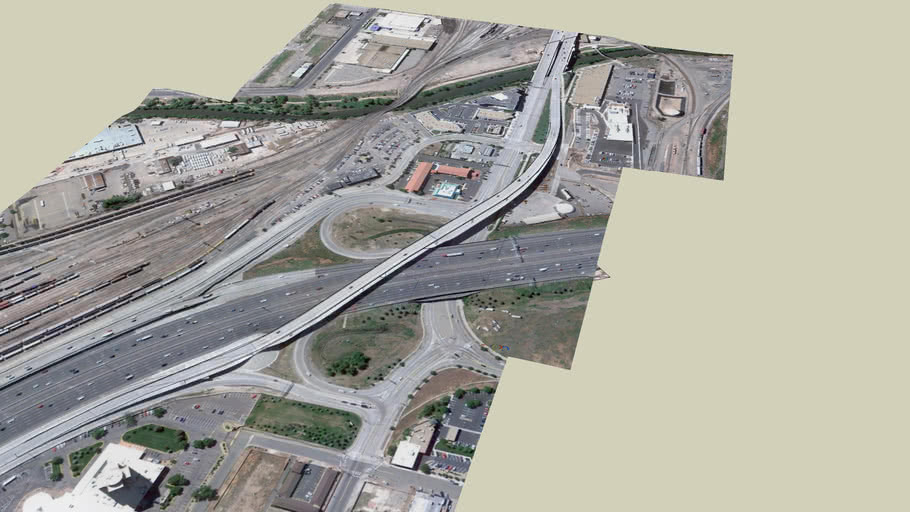 Park Ave West Fly Over I-25 Highway Interchange | 3D Warehouse