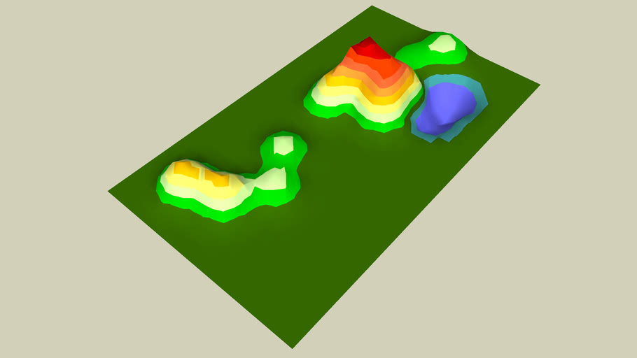 A Topographical Map | 3D Warehouse