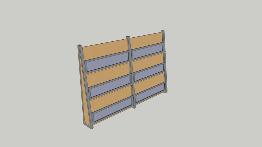 MAGAZINE DISPLAY SHELF | 3D Warehouse