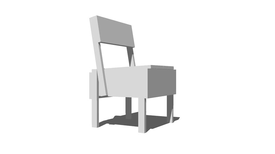 Sedia 1 Chair by Enzo Mari | 3D Warehouse