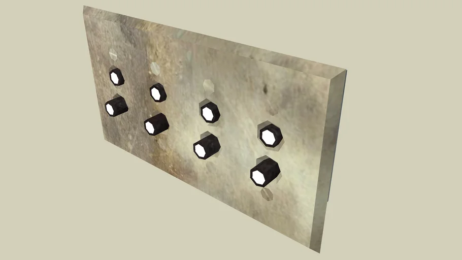 Push-Button Switch (4 Gang) | 3D Warehouse