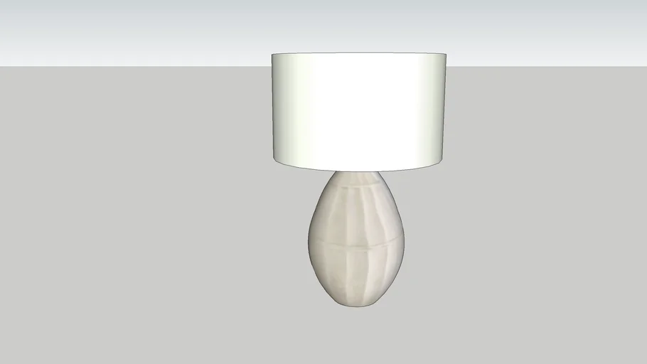 BETH WEBB FOR ARTERIORS TANGIER TABLE LAMP, EGGSHELL | 3D Warehouse