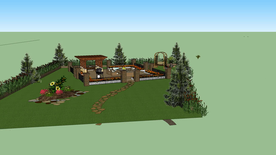 Landscape with Furniture | 3D Warehouse