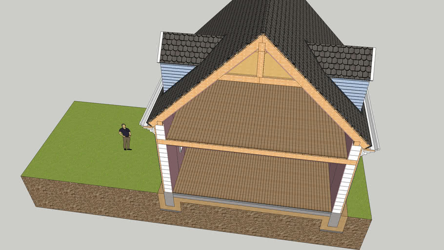 Structure of a house in detail | 3D Warehouse