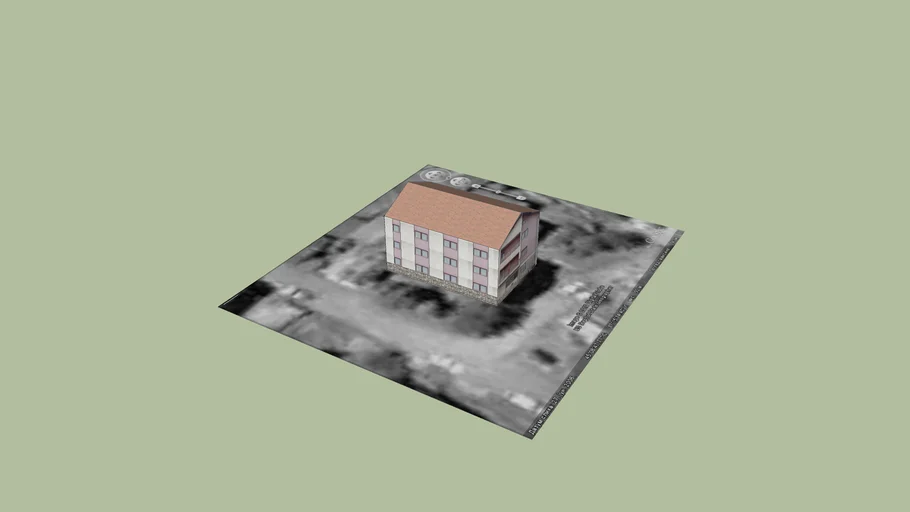 Building on border | 3D Warehouse
