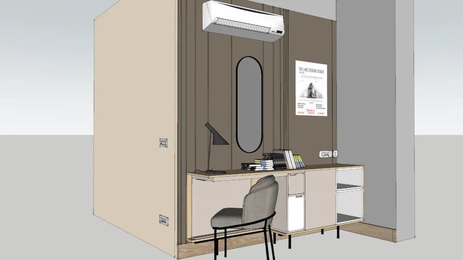study unit/ study table | 3D Warehouse