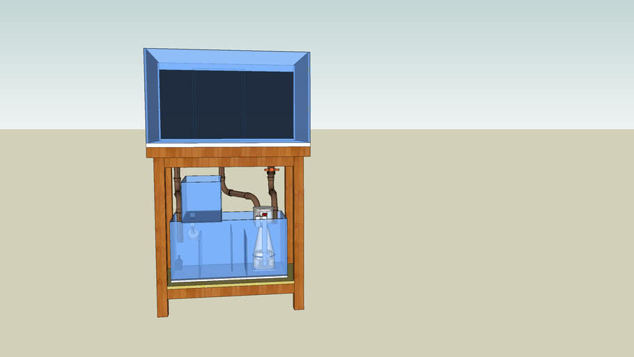 Reef 80x60x45 + Sump 60x30x30 | 3D Warehouse