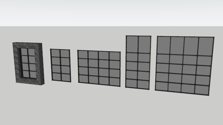 Factory Style Windows | 3D Warehouse