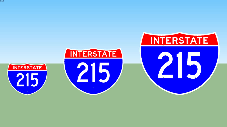 Interstate 215 Sign | 3D Warehouse