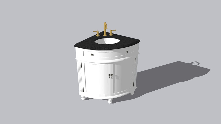 Bathroom Corner Vanity | 3D Warehouse