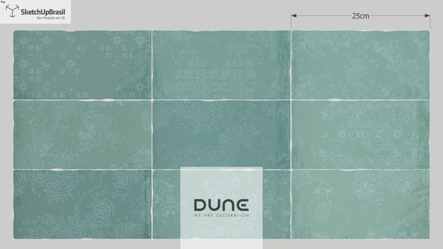 DUNE_Barro Emerald Decor 12,5x25cm.skp | 3D Warehouse