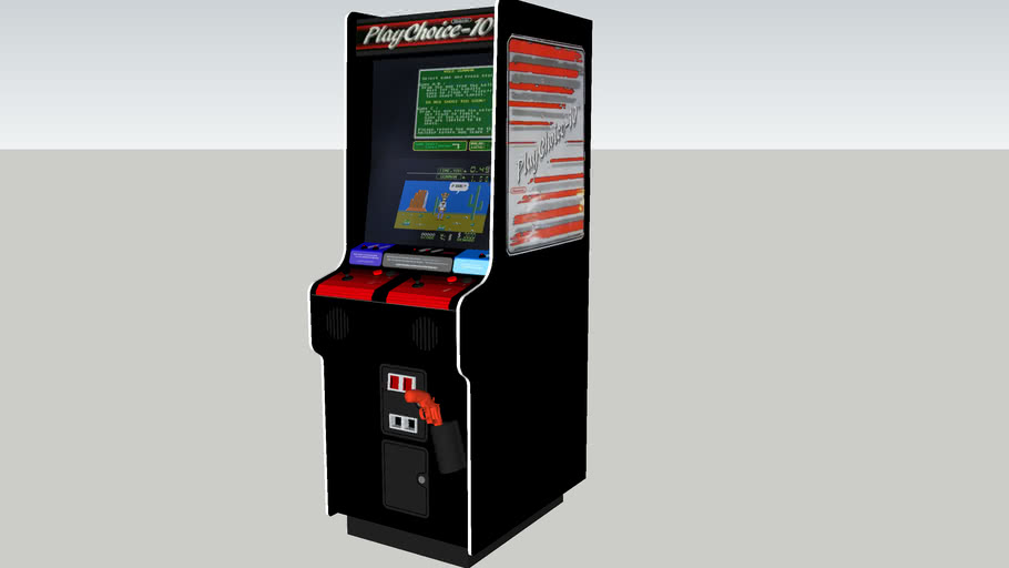 Playchoice-10 dual monitor arcade game | 3D Warehouse