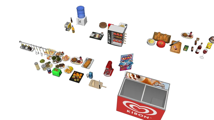 Kitchen Stuffs and Foods | 3D Warehouse