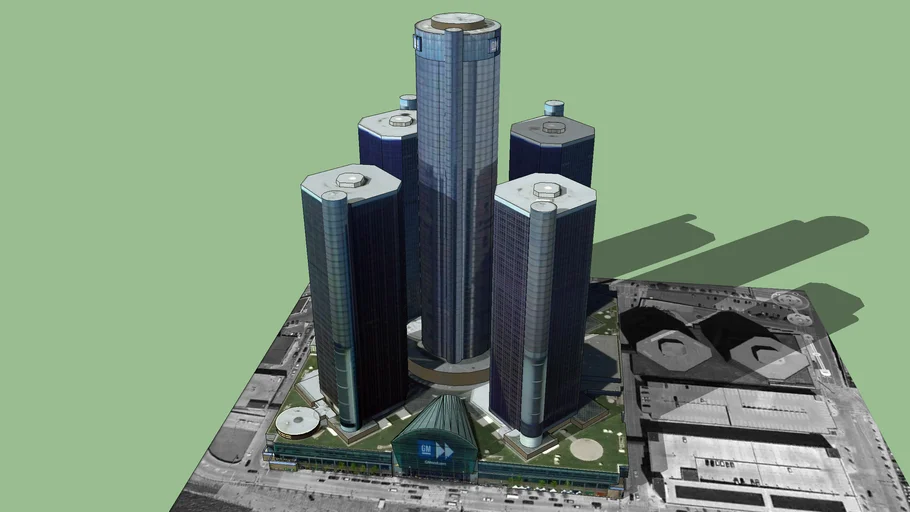 Michigan - Renaissance Center | 3D Warehouse