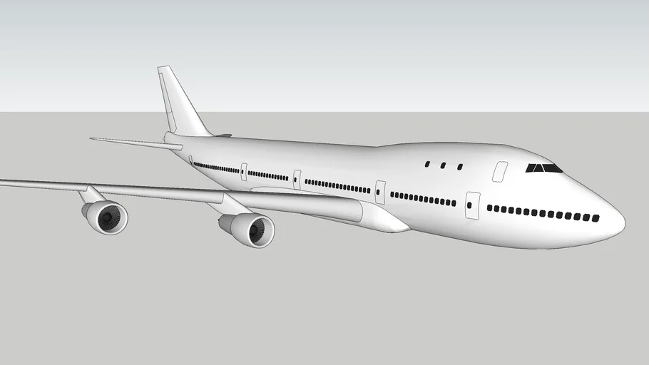 Boeing 747-100 (blank) | 3D Warehouse