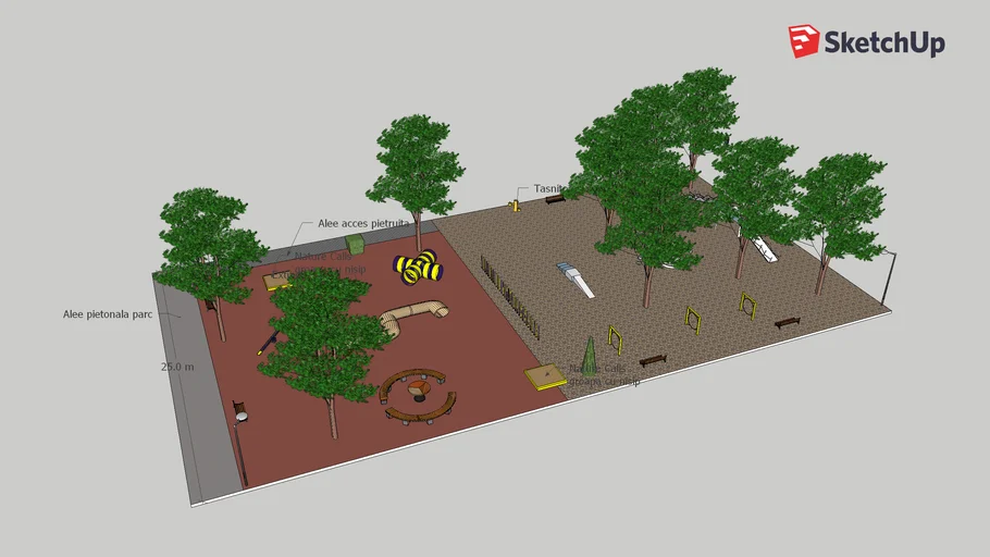 Parc Caini Kiseleff | 3D Warehouse