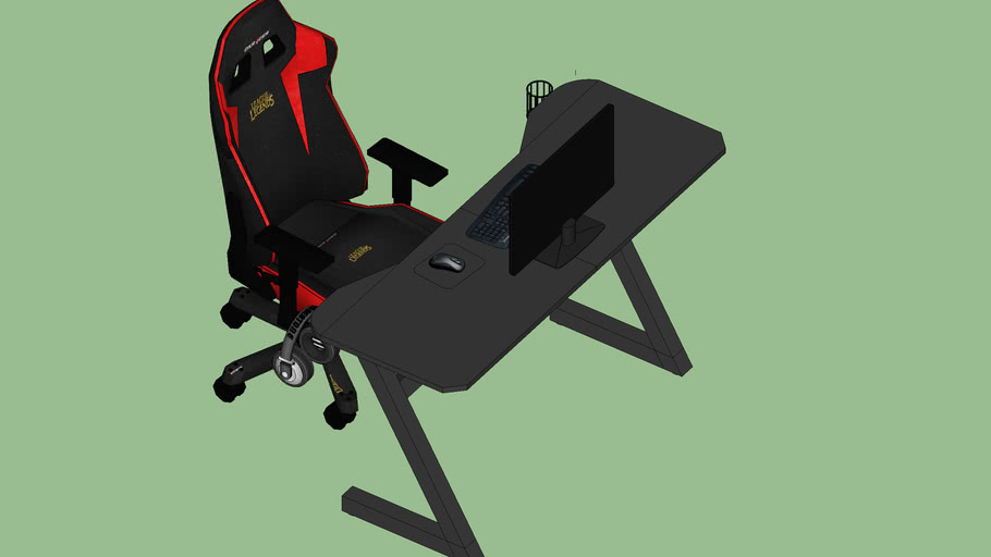 computer table chair | 3D Warehouse