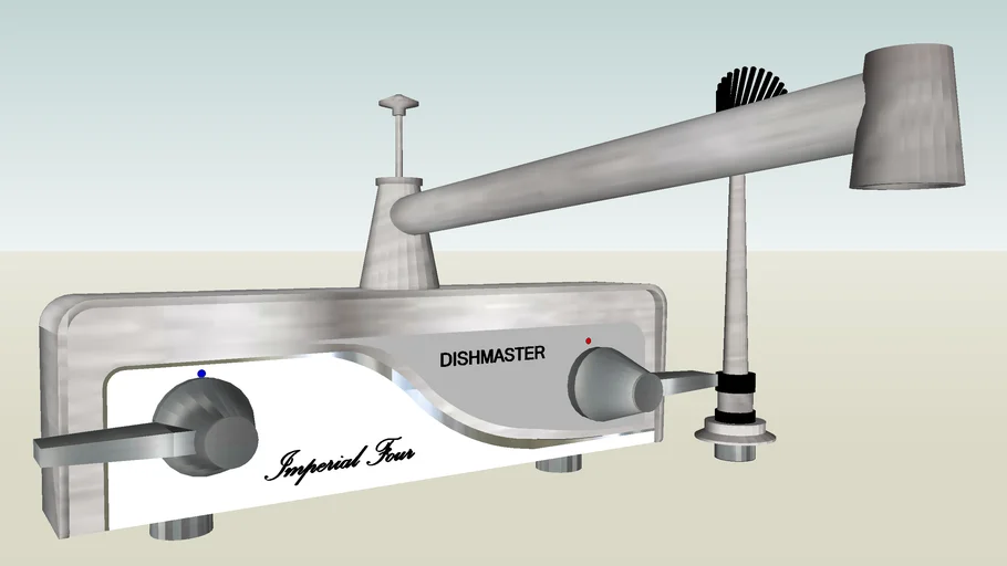 DISHMASTER IMPERIAL FOUR faucet and sprayer | 3D Warehouse